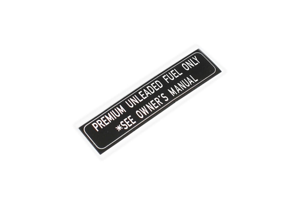 US Fuel Door Sticker 94-01 Integra Premium Only – Racing History Company