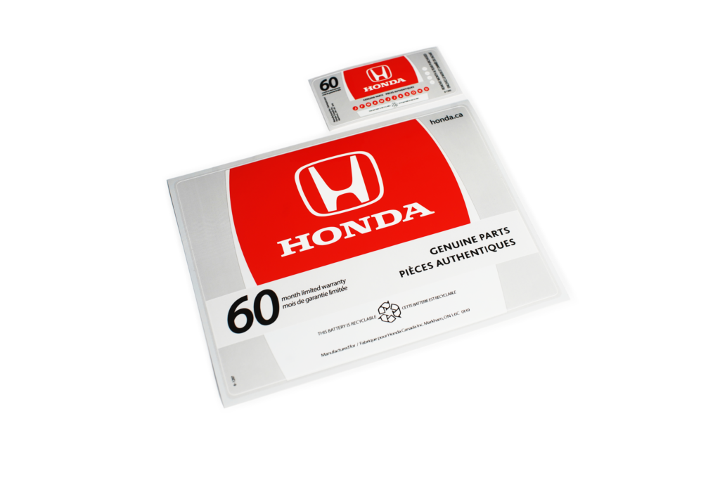 Red Honda Battery Stickers – Racing History Company